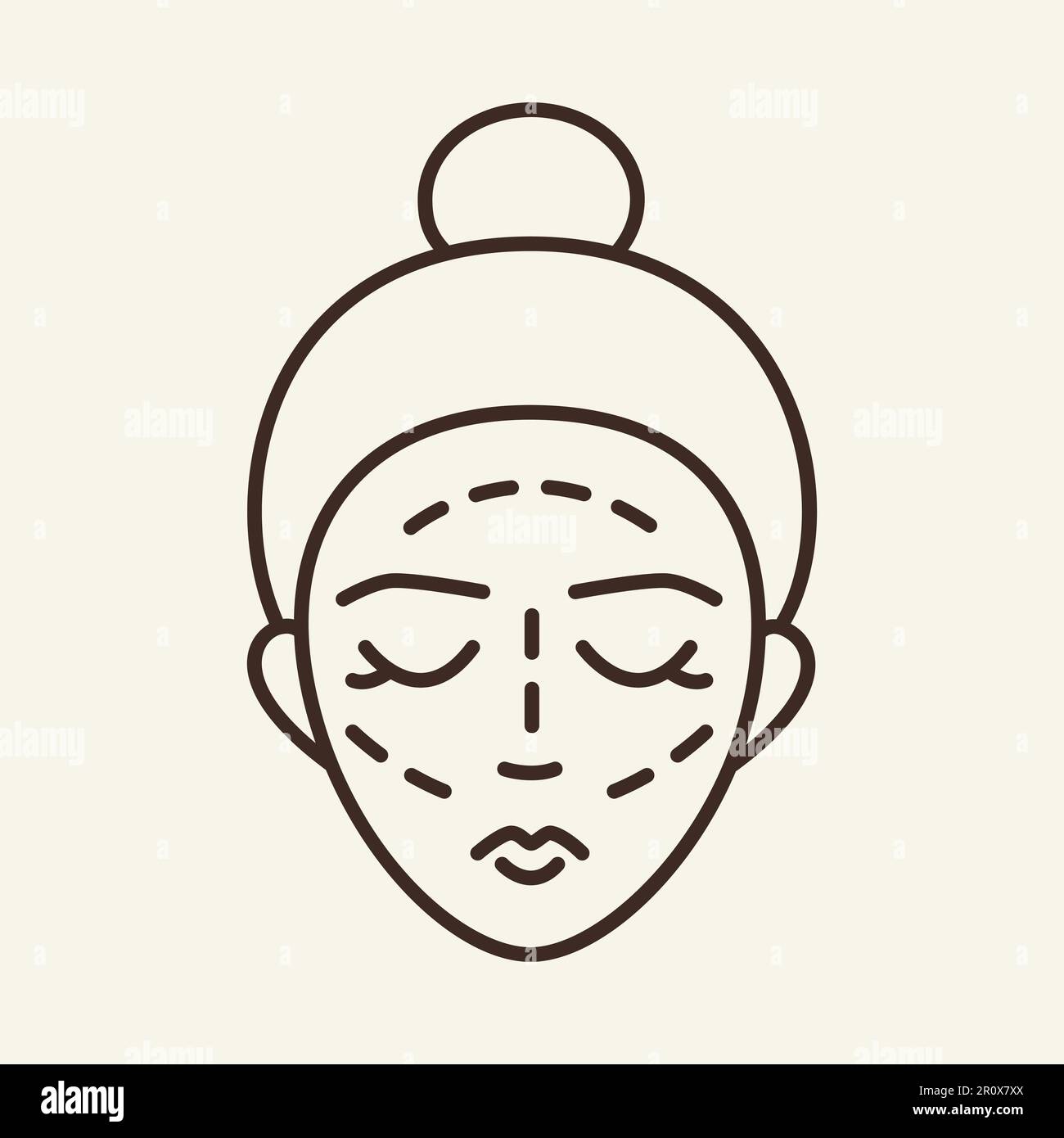 Dotted contour hi-res stock photography and images - Alamy