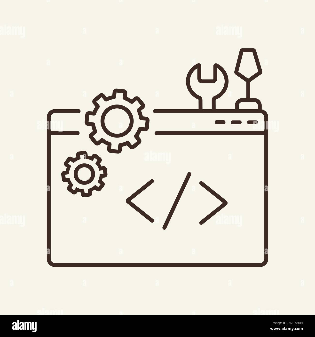 Operation code line icon Stock Vector Image & Art - Alamy