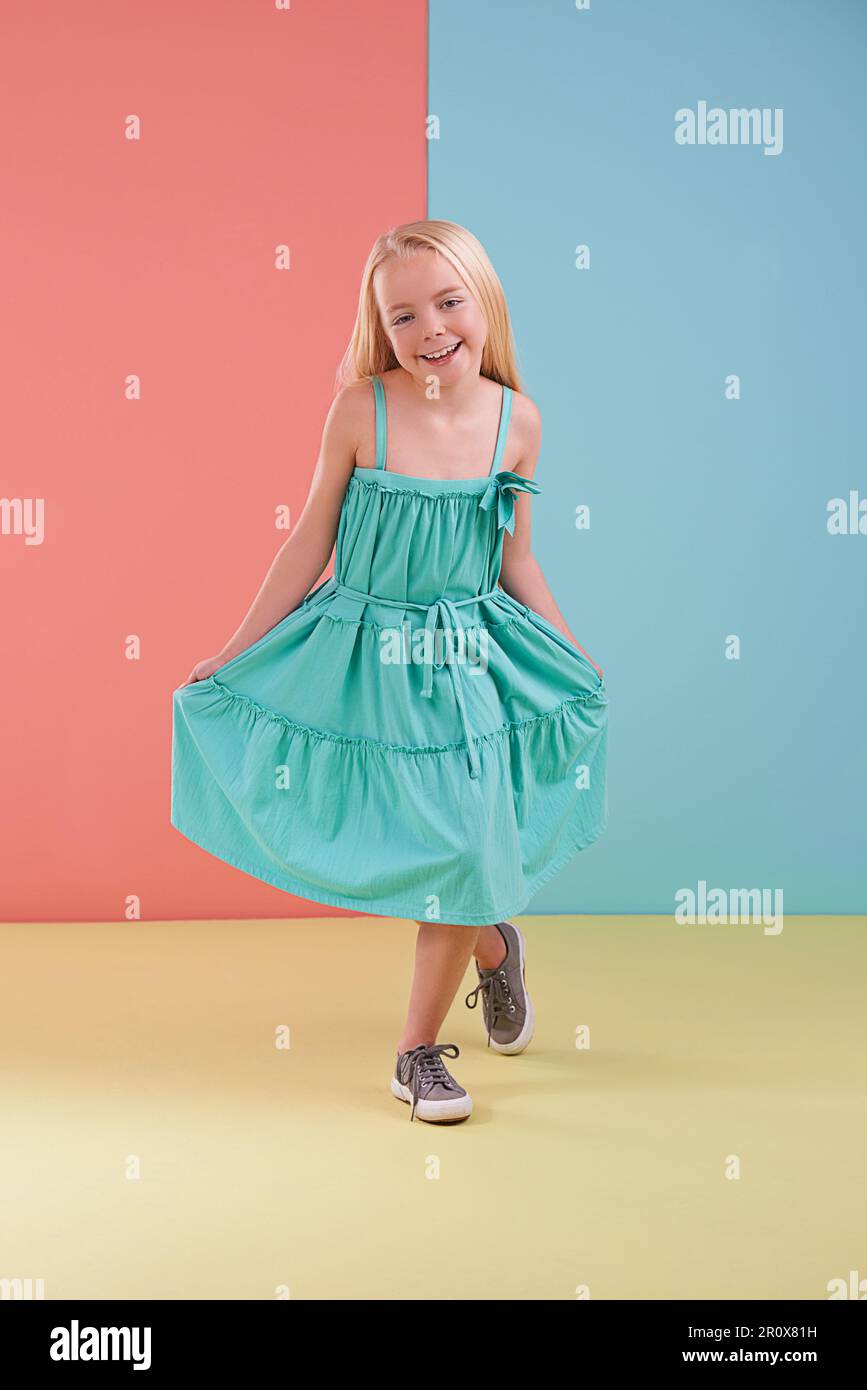 Cute and colorful...and thats just her personality. A cute little girl ...