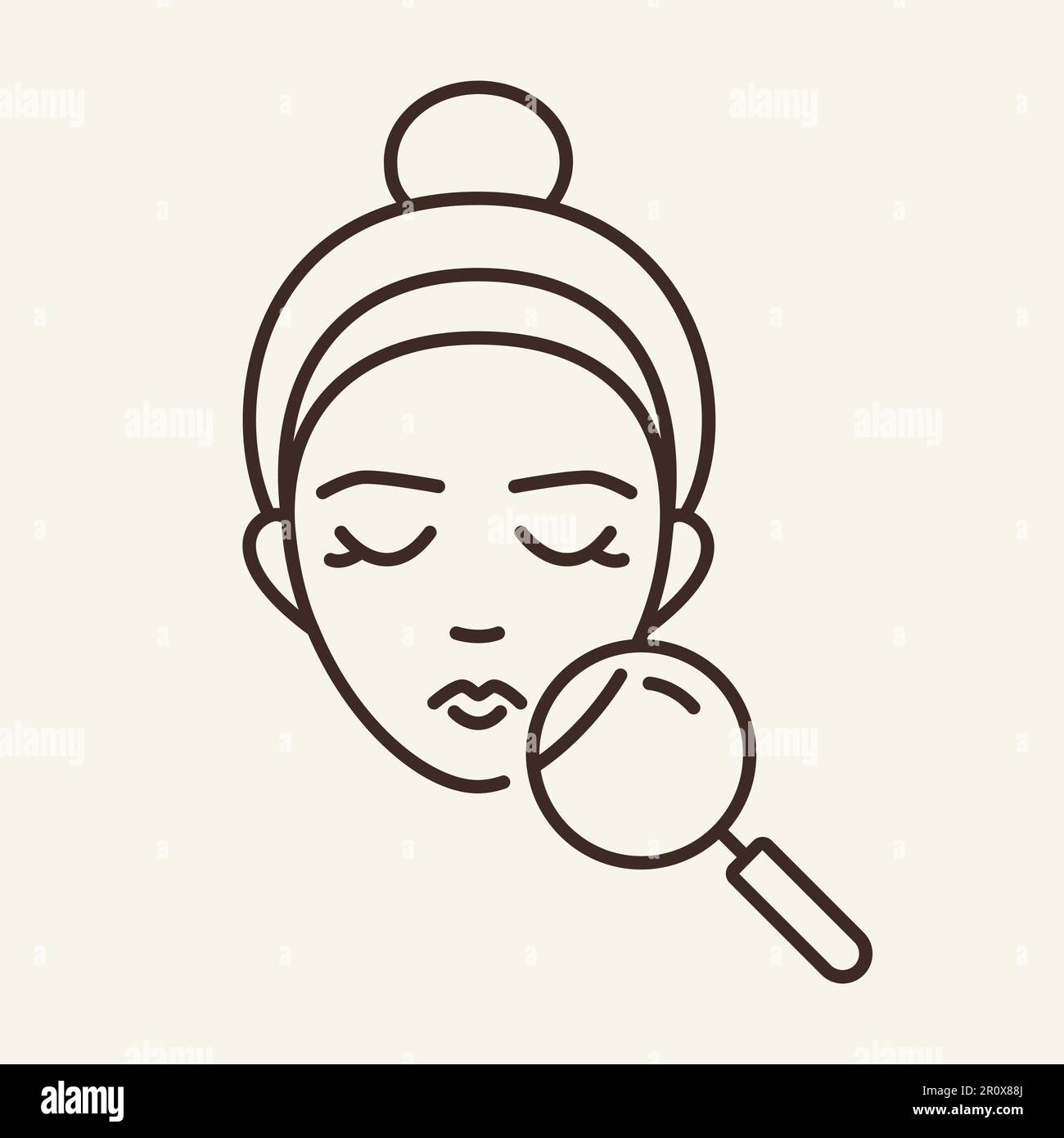 Skin problems line icon Stock Vector Image & Art - Alamy