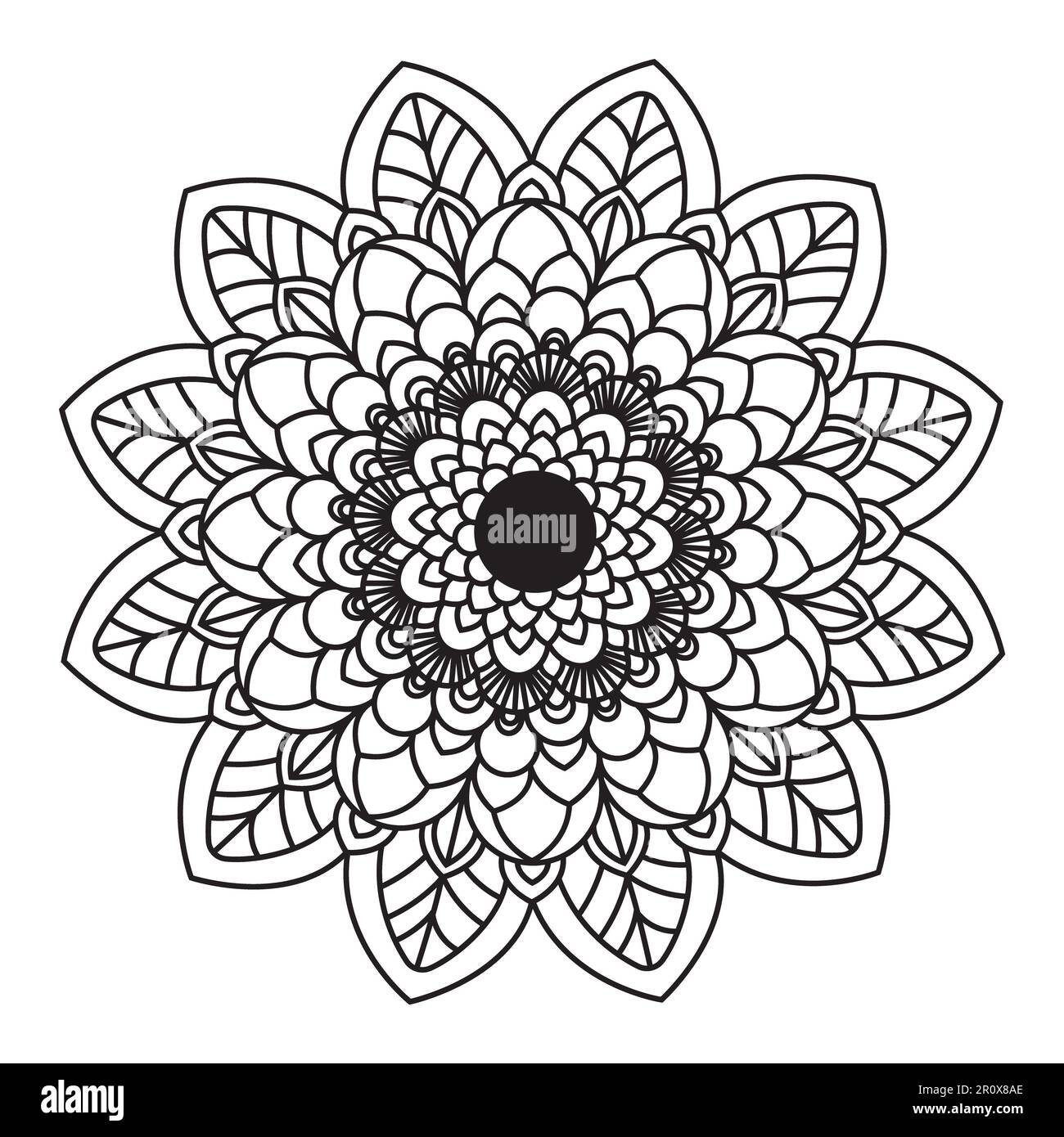 Abstract floral mandala design, Mandala art design that you can use as ...