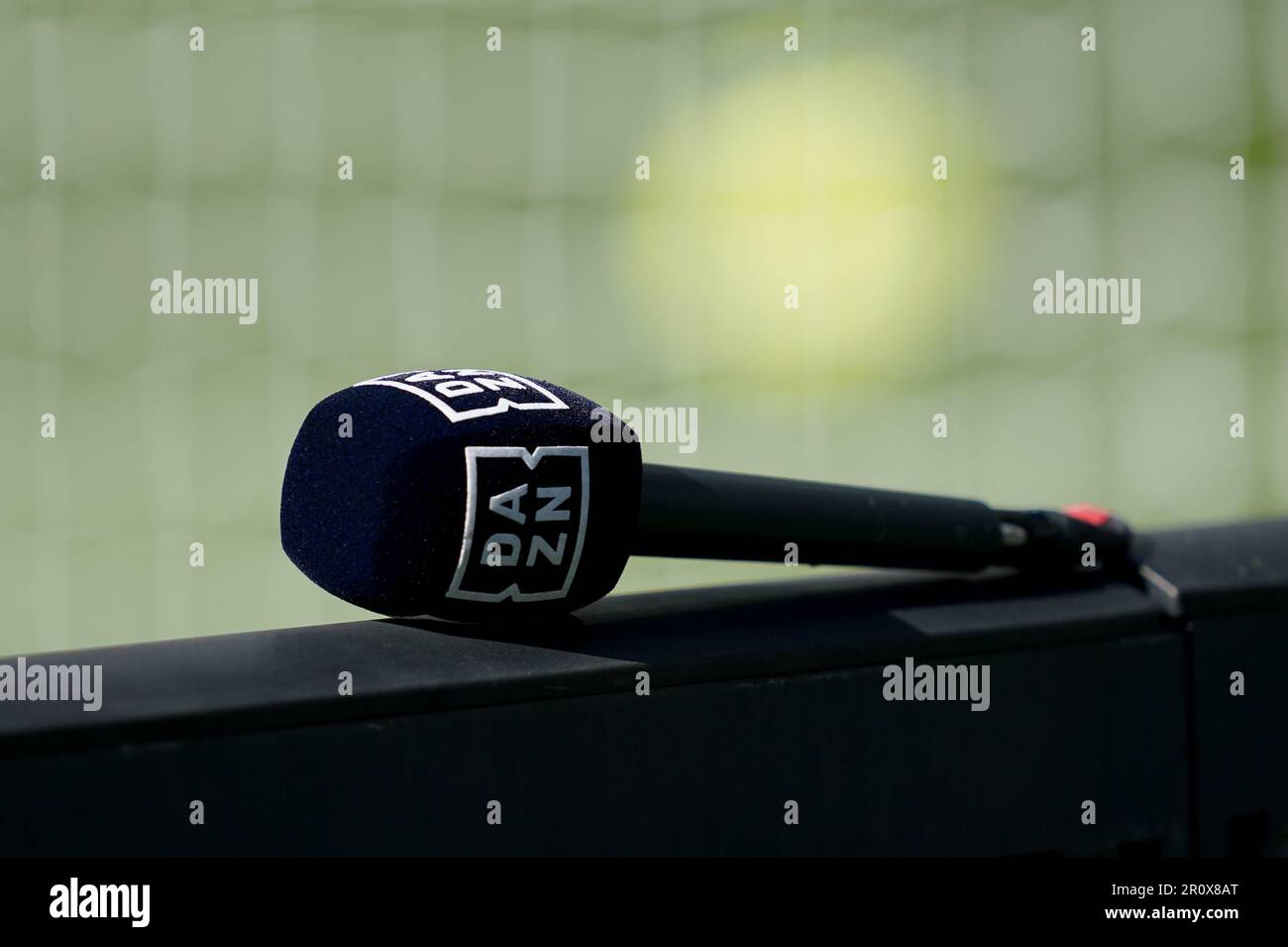 Close up of dazn microphone hi-res stock photography and images - Alamy