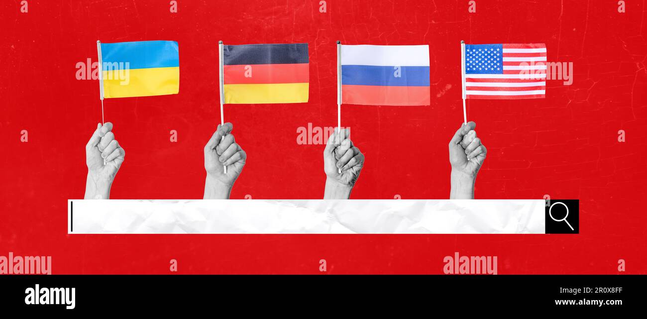 European flags collage hi-res stock photography and images - Alamy