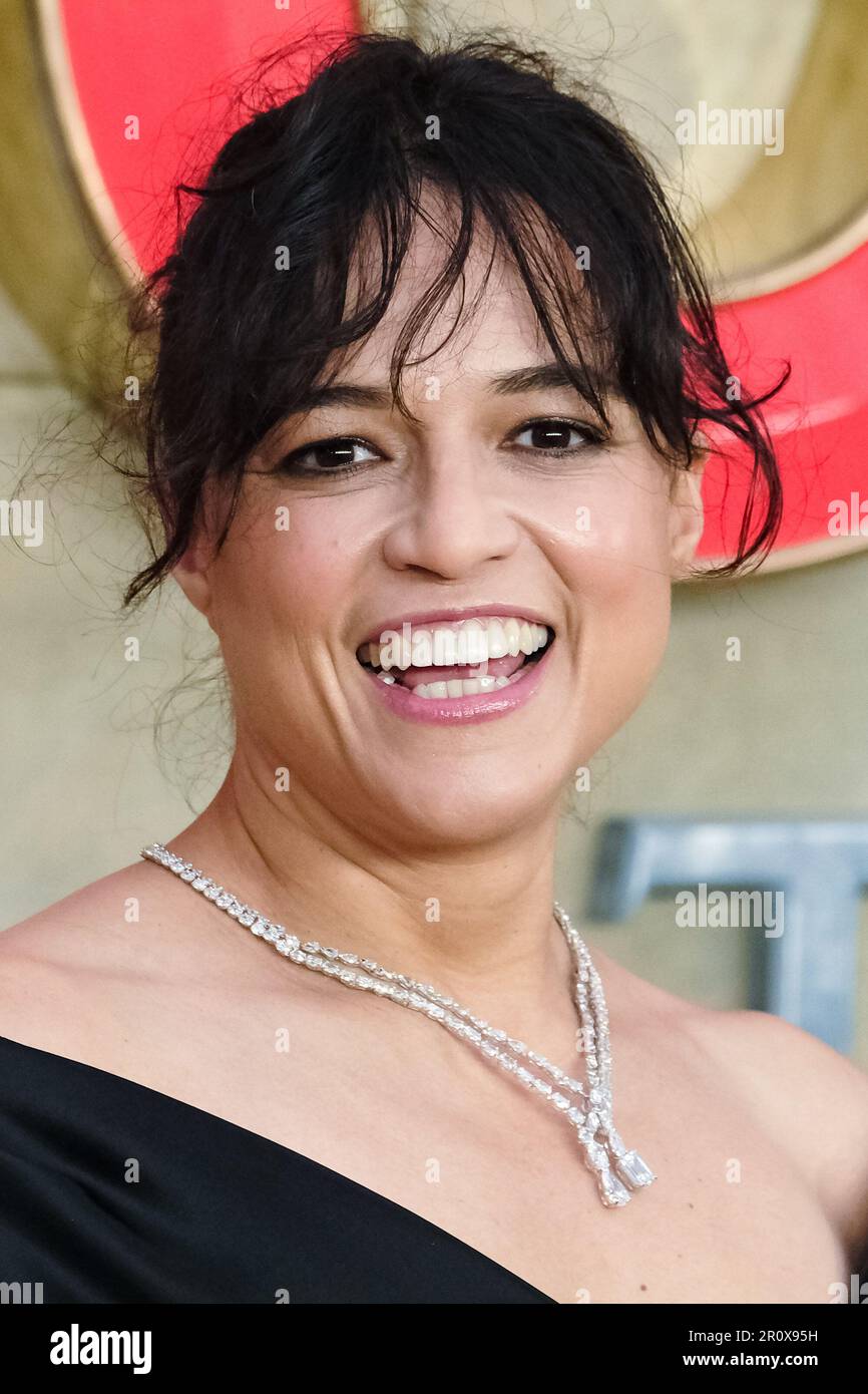 Michelle Rodriguez photographed attending the Dungeons and Dragons UK ...