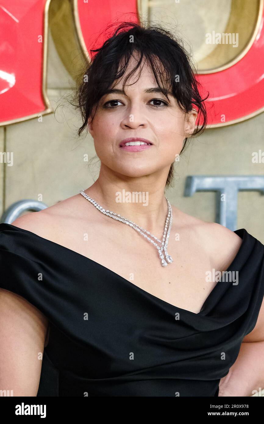 Michelle Rodriguez photographed attending the Dungeons and Dragons UK ...