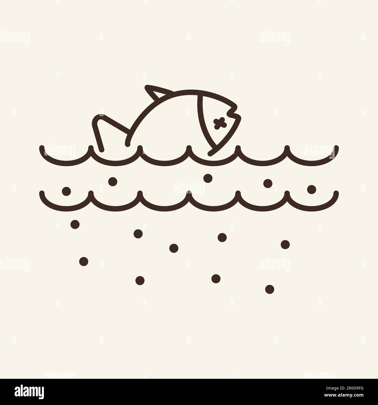 Marine pollution line icon Stock Vector Image & Art - Alamy