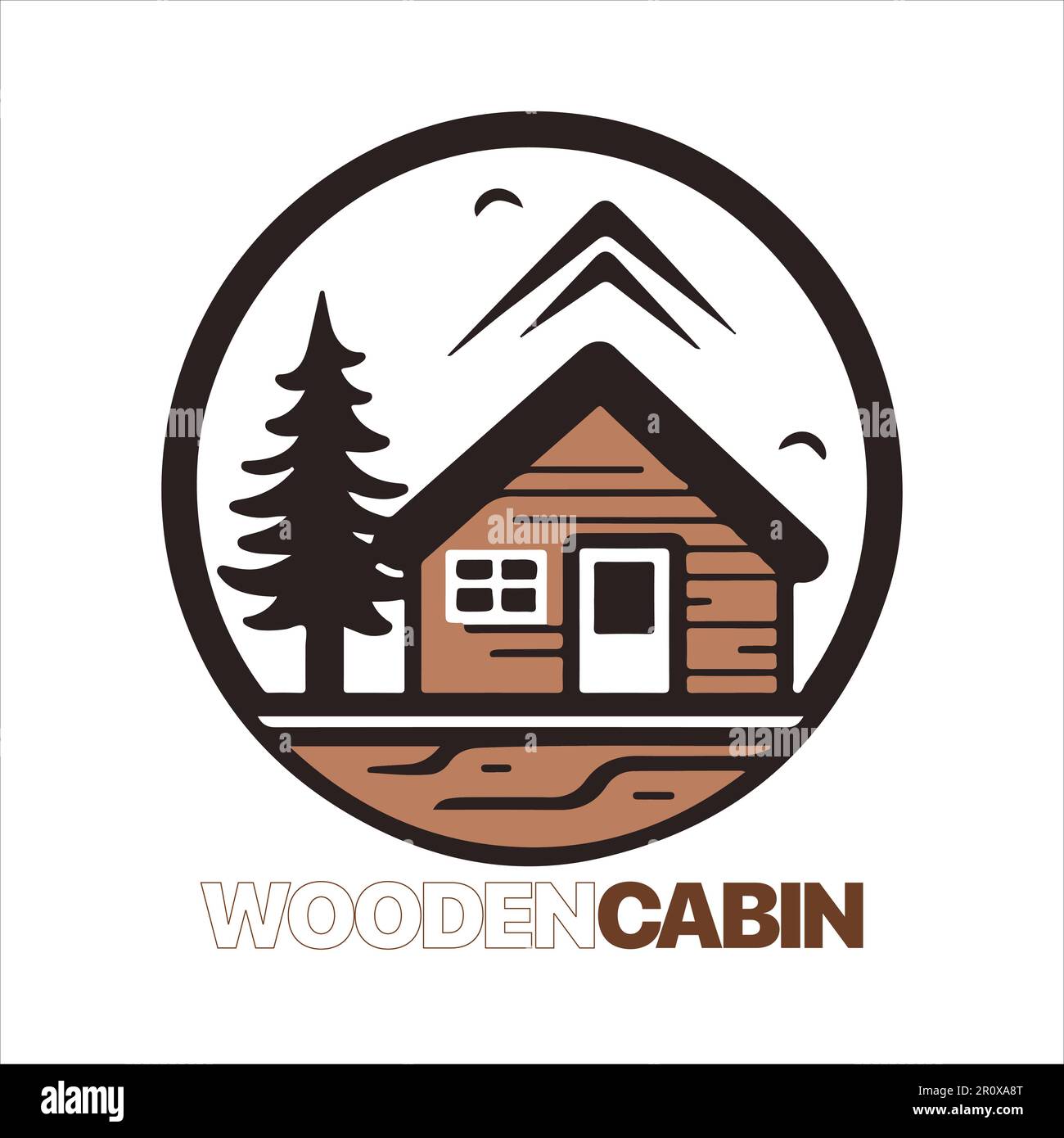 Hunting cabin vector vectors hi-res stock photography and images - Alamy
