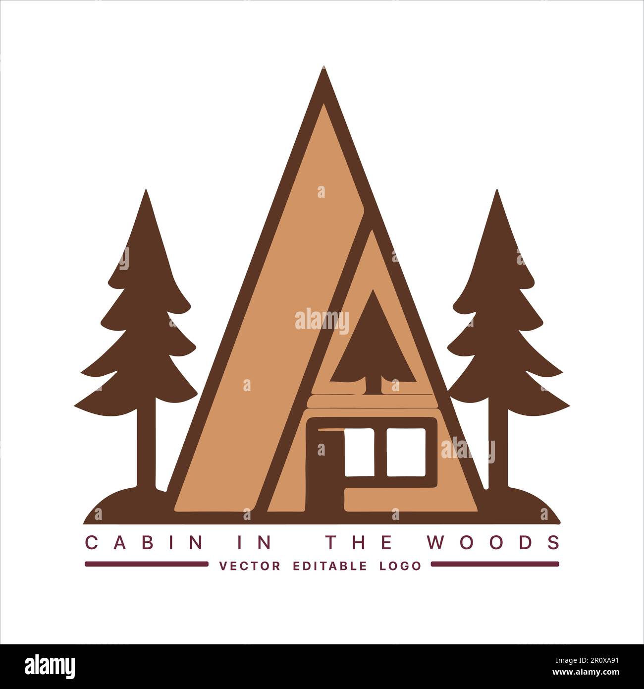 Hunting cabin vector vectors hi-res stock photography and images - Alamy