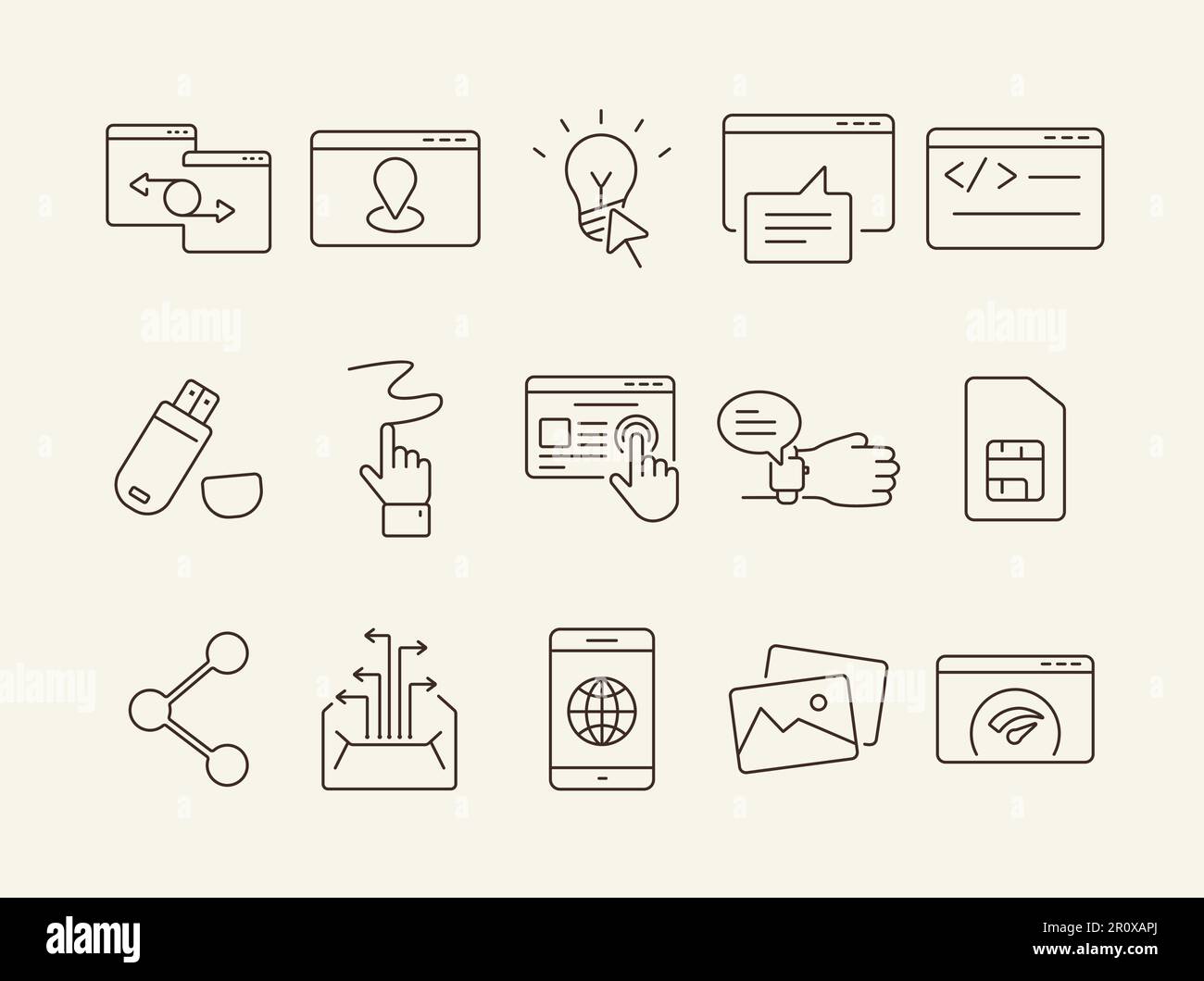 Customer service icons Stock Vector Image & Art - Alamy