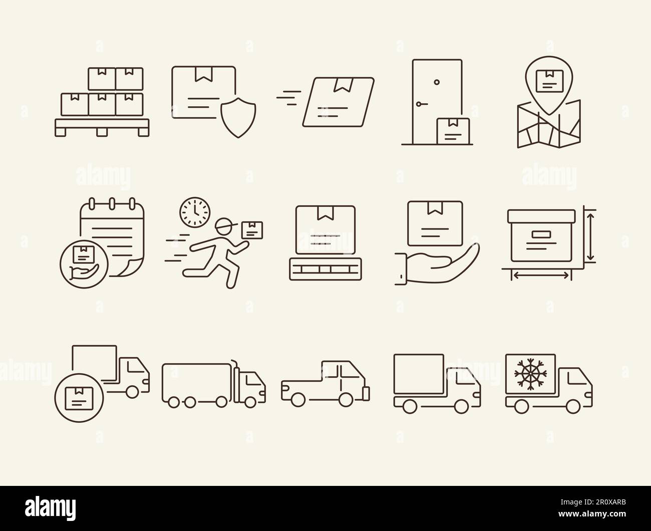 Car delivery icons Stock Vector Image & Art - Alamy