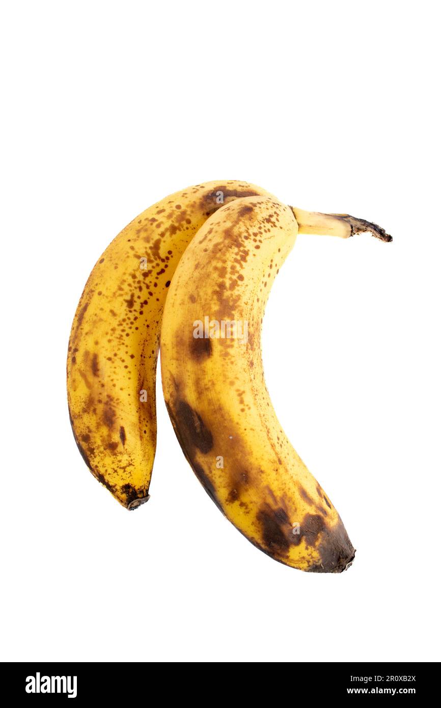 whole bananas on White background Stock Photo - Alamy