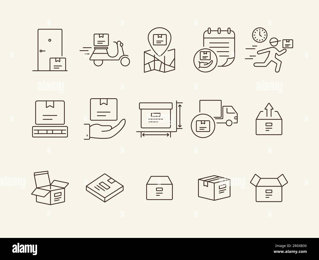 Empty box open door Stock Vector Images - Alamy