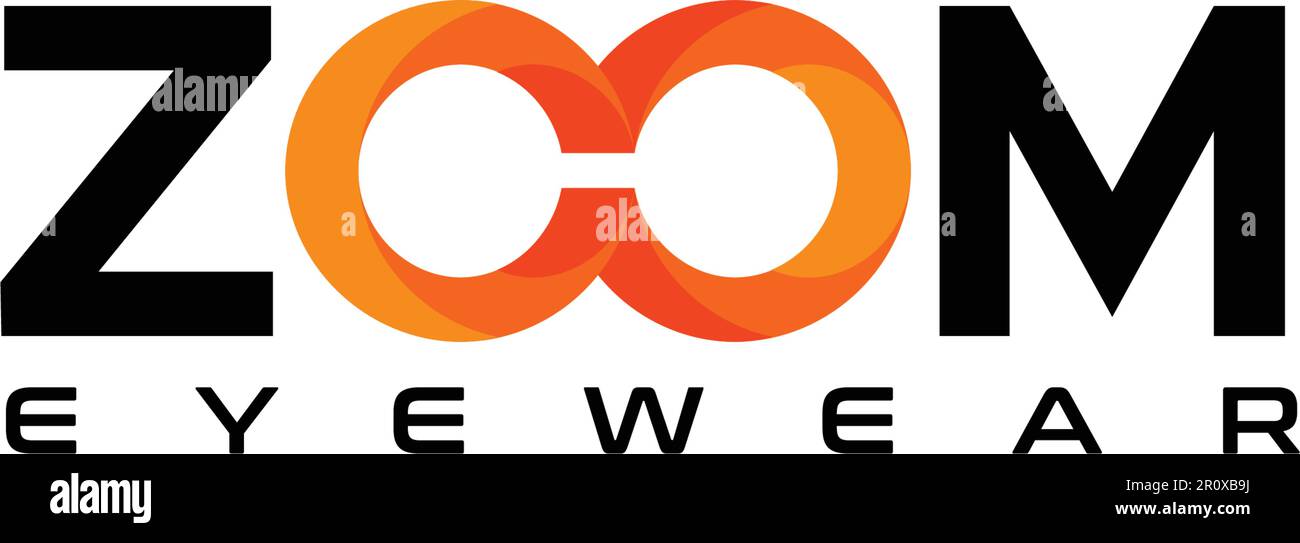 Minimalist Wordmark ZOOM EYE WEAR logo design Stock Vector Image & Art ...