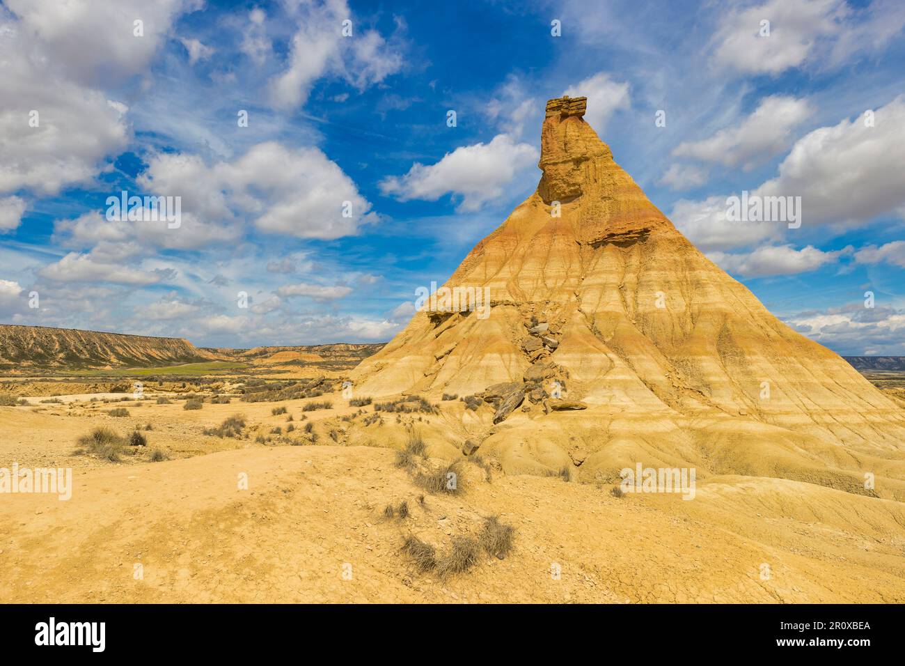 Castil de tierra, Bardenas Reales, Navarre, Spain Stock Photo - Alamy