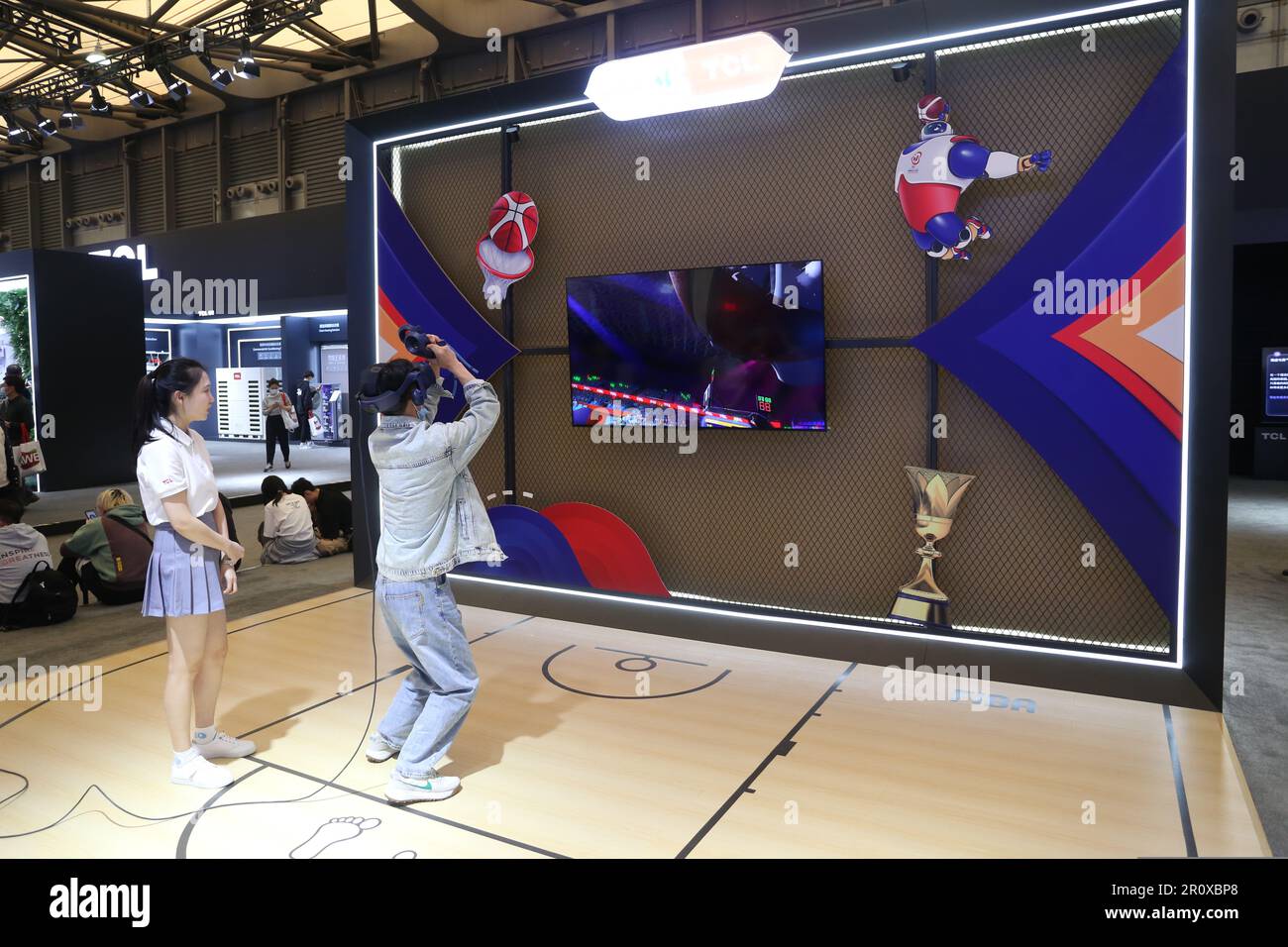 SHANGHAI, CHINA - APRIL 27, 2023 - A virtual reality motion sensing ...