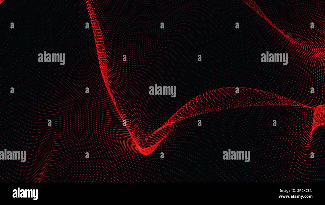A 3D rendering of an abstract red trapcode background Stock Photo - Alamy