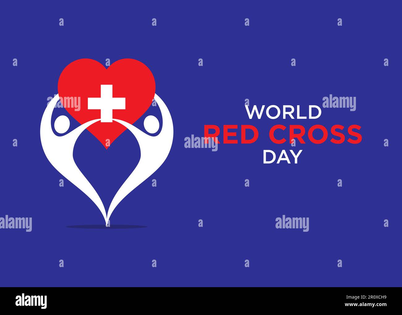 Poster for world Red Cross Day, It is a health awareness concept ...