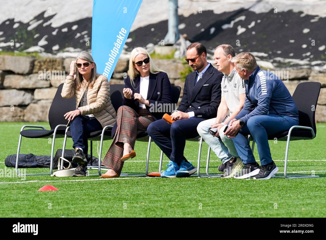 Asker 20230510.Crown Prince Haakon and Crown Princess Mette-Marit visit ...