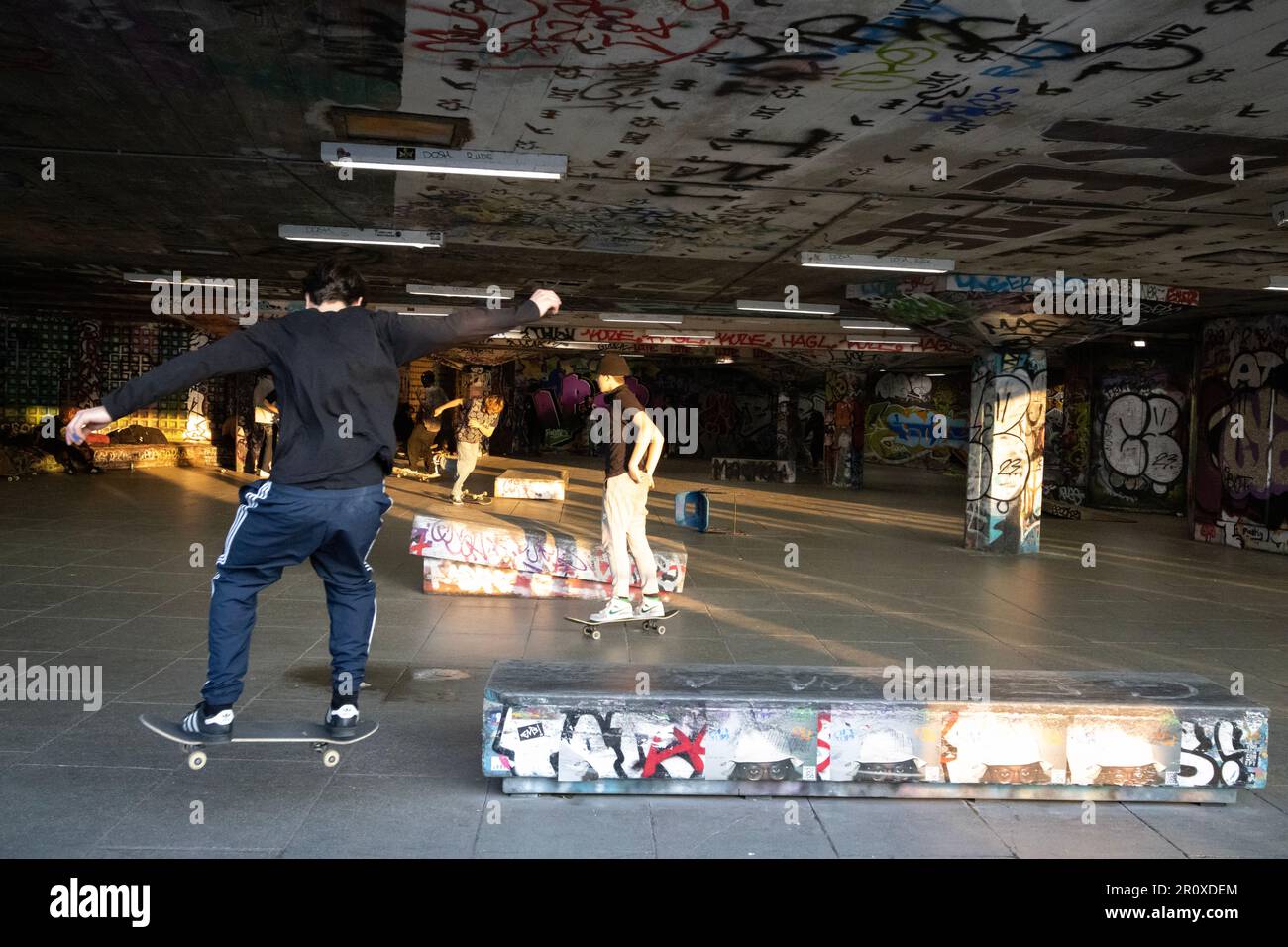 Southbank Skate Space, The undercroft of the Southbank Centre widely ...