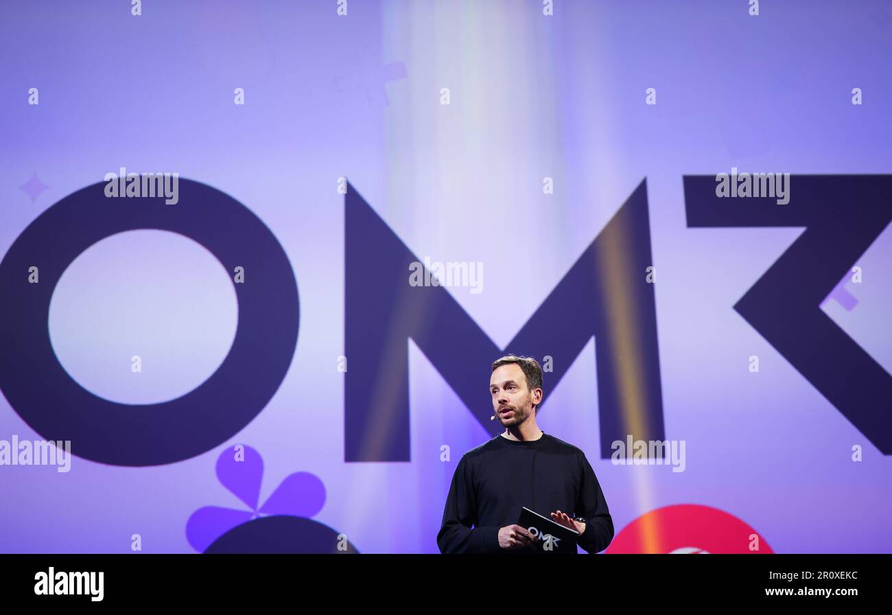 Hamburg, Germany. 10th May, 2023. OMR Managing Director Philipp ...