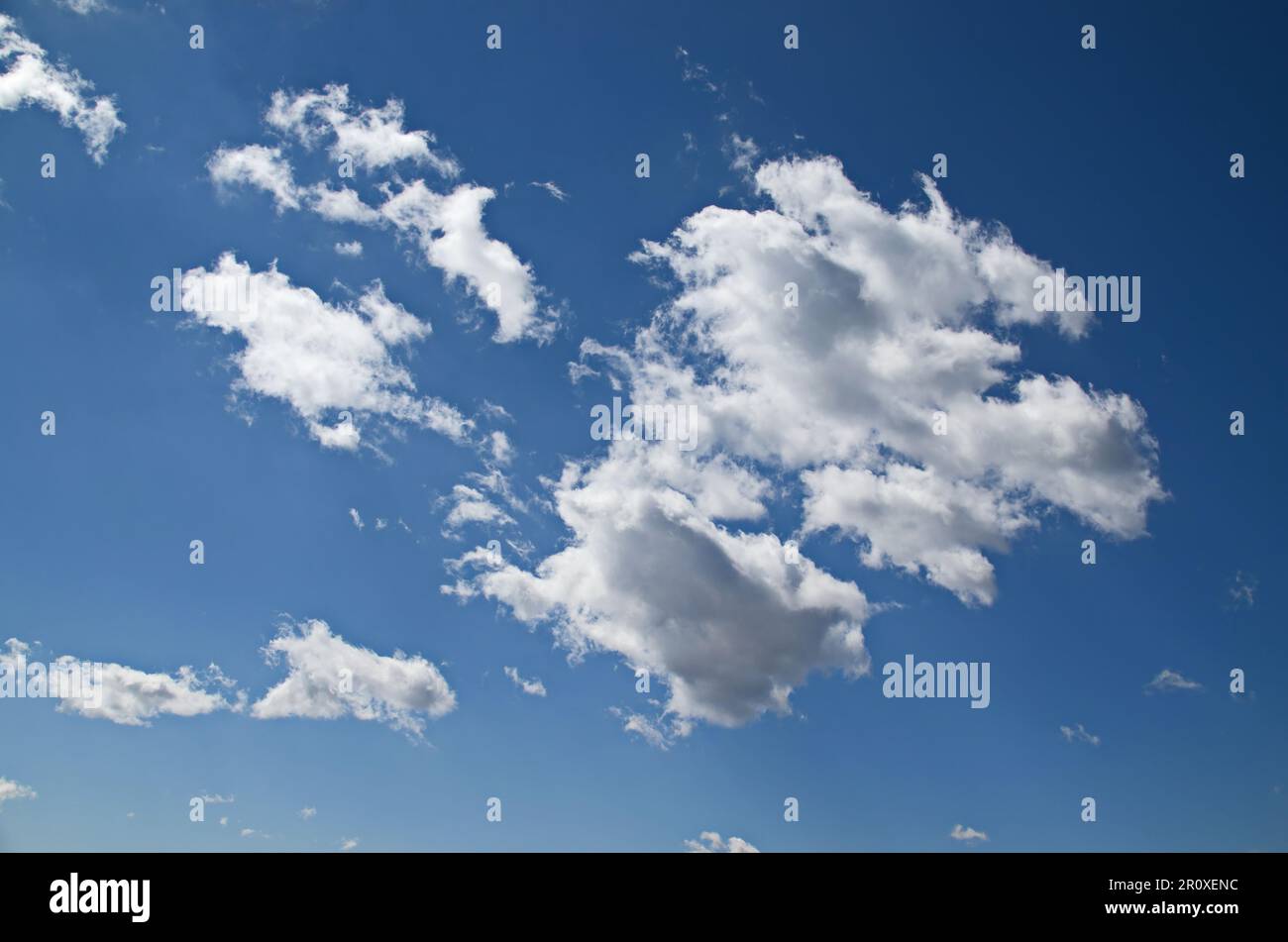 Natural background of clouds on a blue sky, Sofia, Bulgaria Stock Photo ...