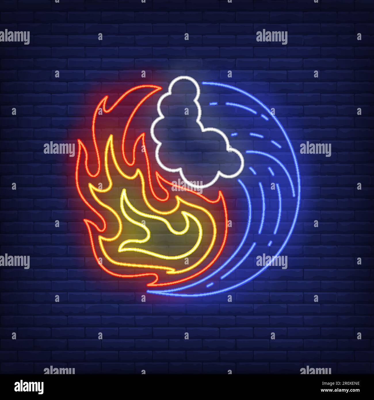 Illuminated fire logo hi-res stock photography and images - Alamy