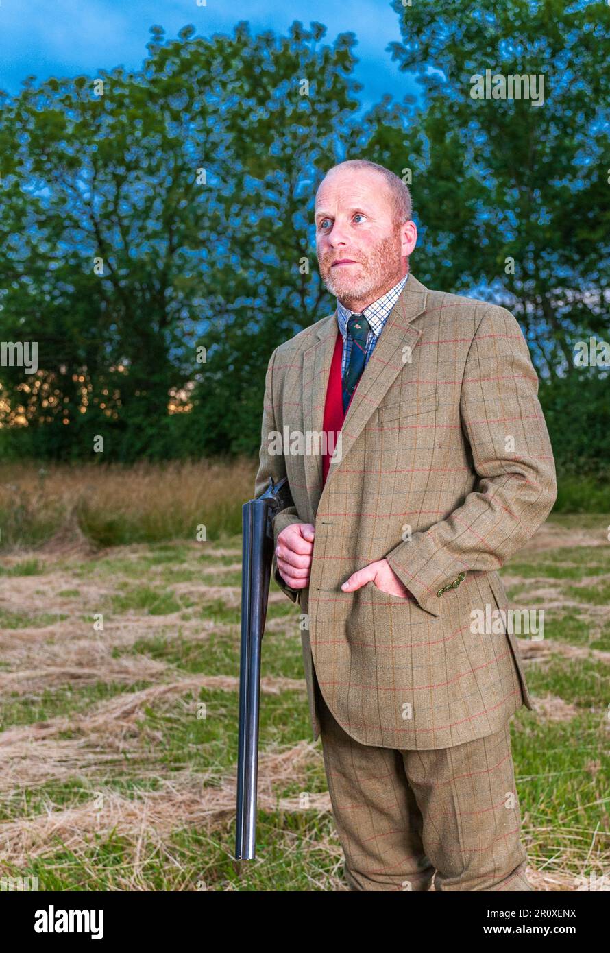 Tweed shooting suit hi-res stock photography and images - Alamy