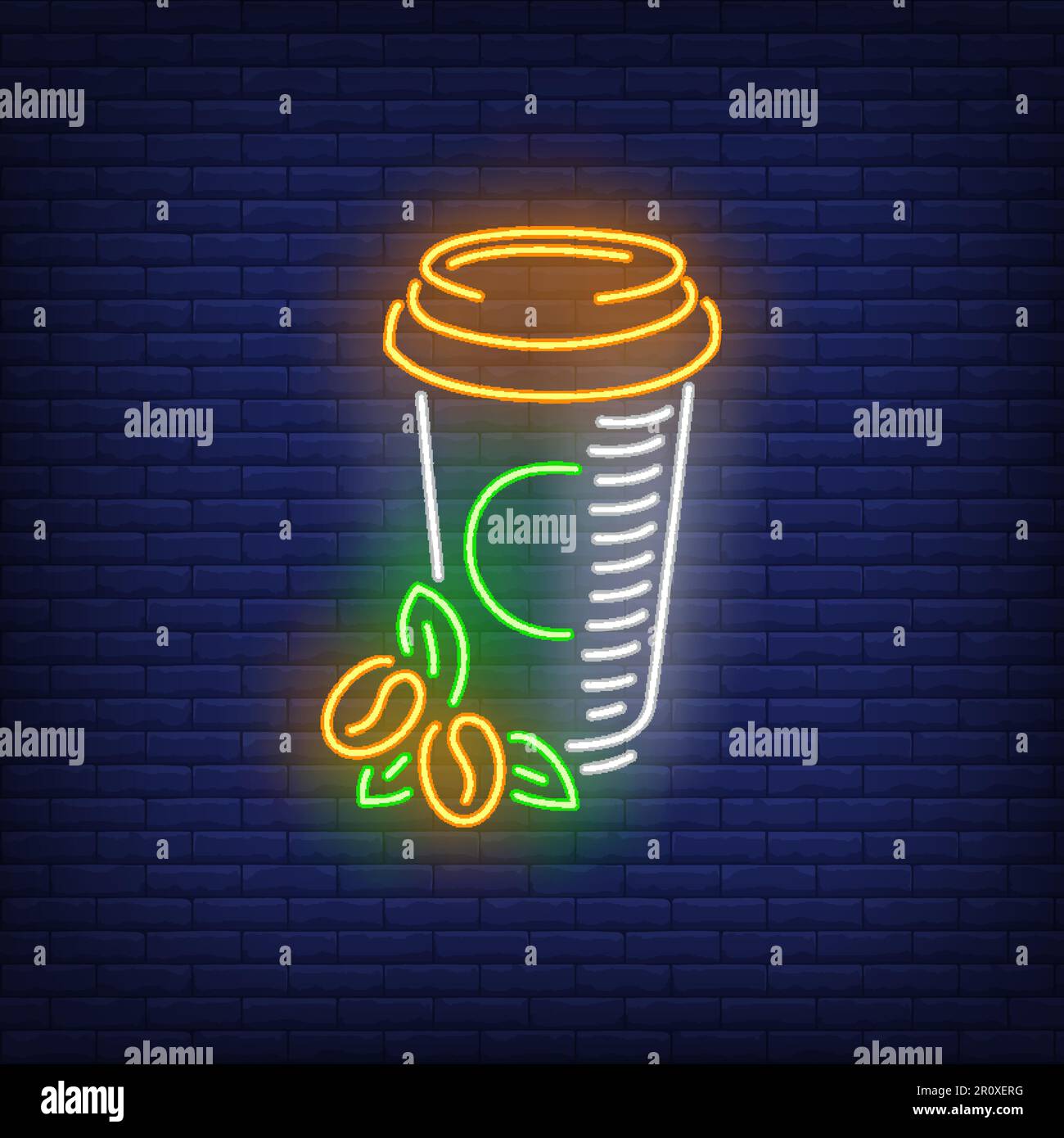 Plastic cup at night Stock Vector Images - Alamy