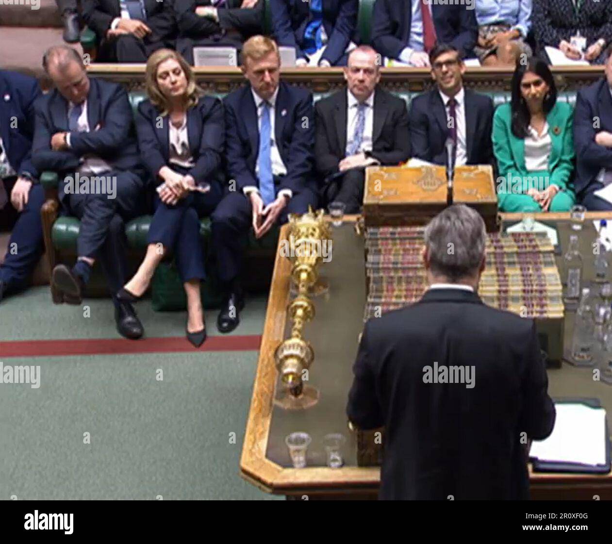 Cabinet members (left to right) Chief Whip Simon Hart, Leader of the ...