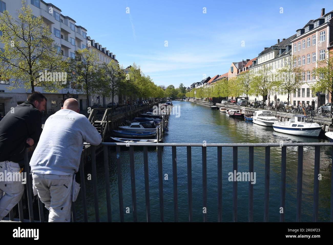Copenhagen /Denmark/10 May 2023/Life at Christianshavn canal on ...