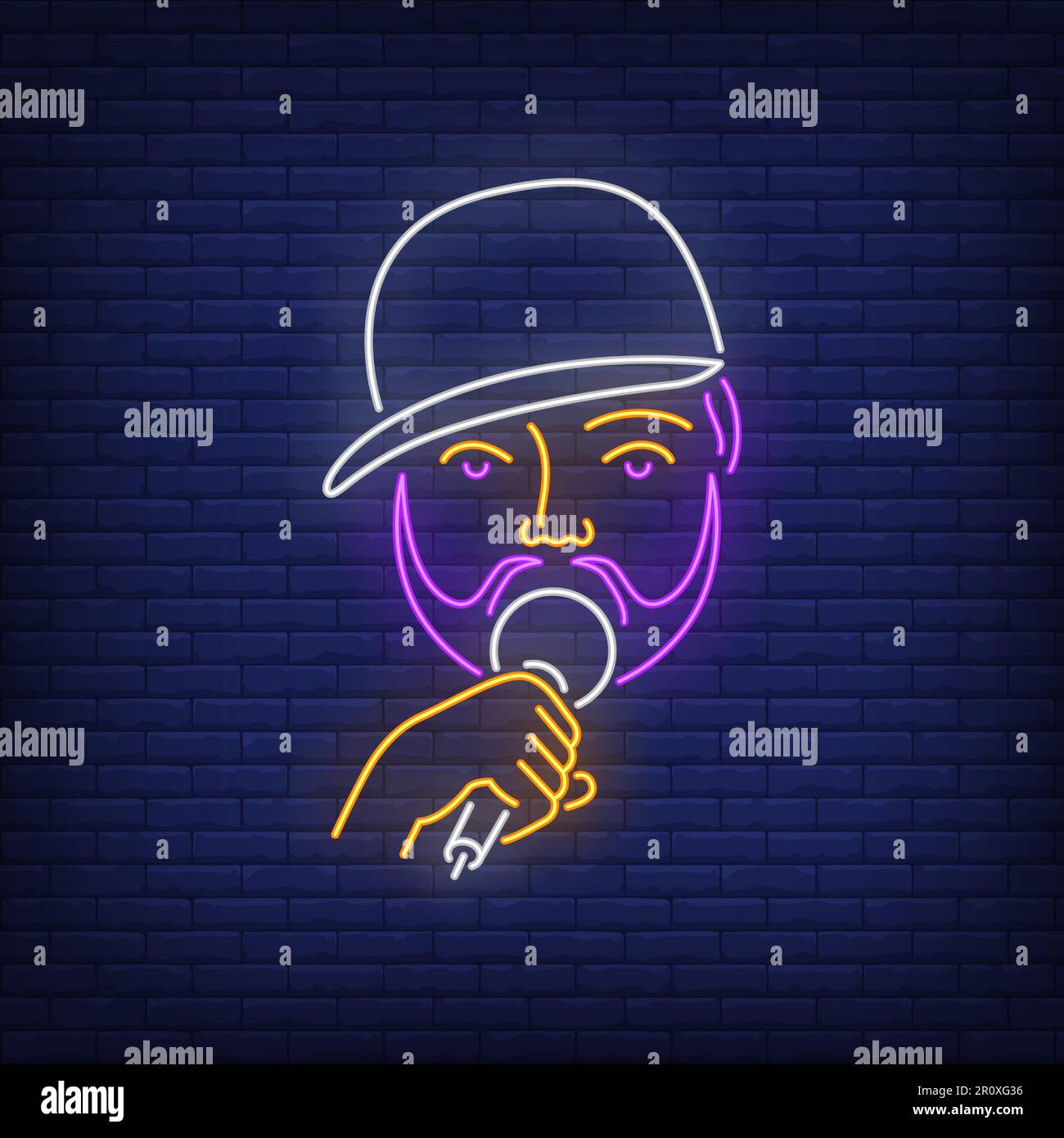 Illustration showing bearded man hi-res stock photography and images ...