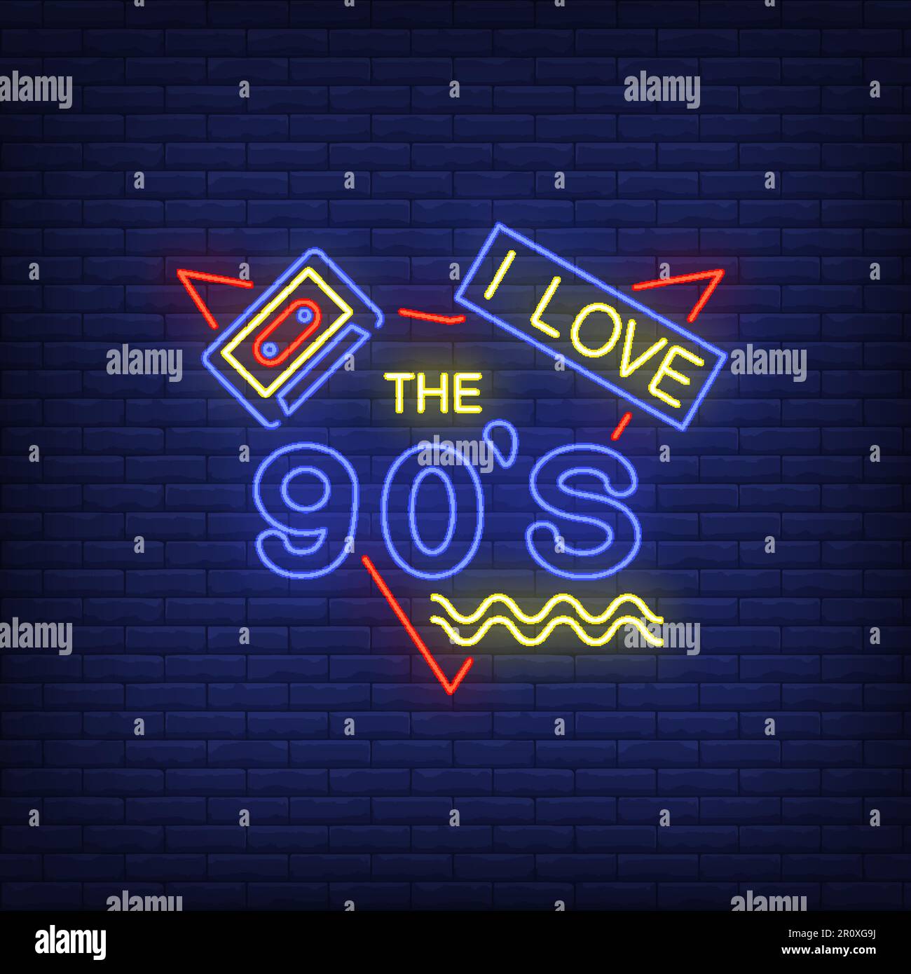 Nineties nostalgia template hi-res stock photography and images - Alamy