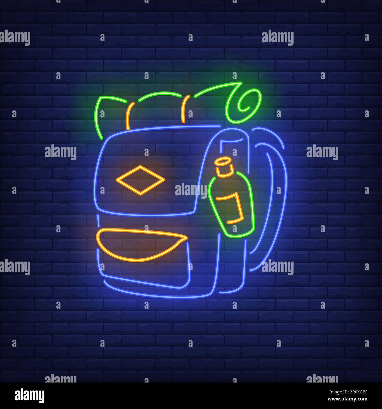 Explorer glowing neon sign Stock Vector Images - Alamy