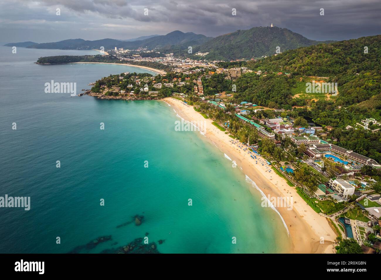 Aerial view of the Thailand landmarks Stock Photo - Alamy