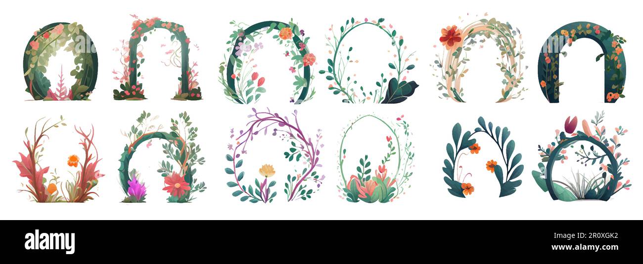 set vector illustration of portal ui game level up concept isolabe on ...