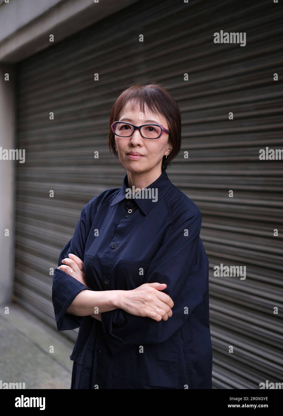 Yang Yong-hi, a film director, poses for a photo in Shinjuku, Tokyo on ...