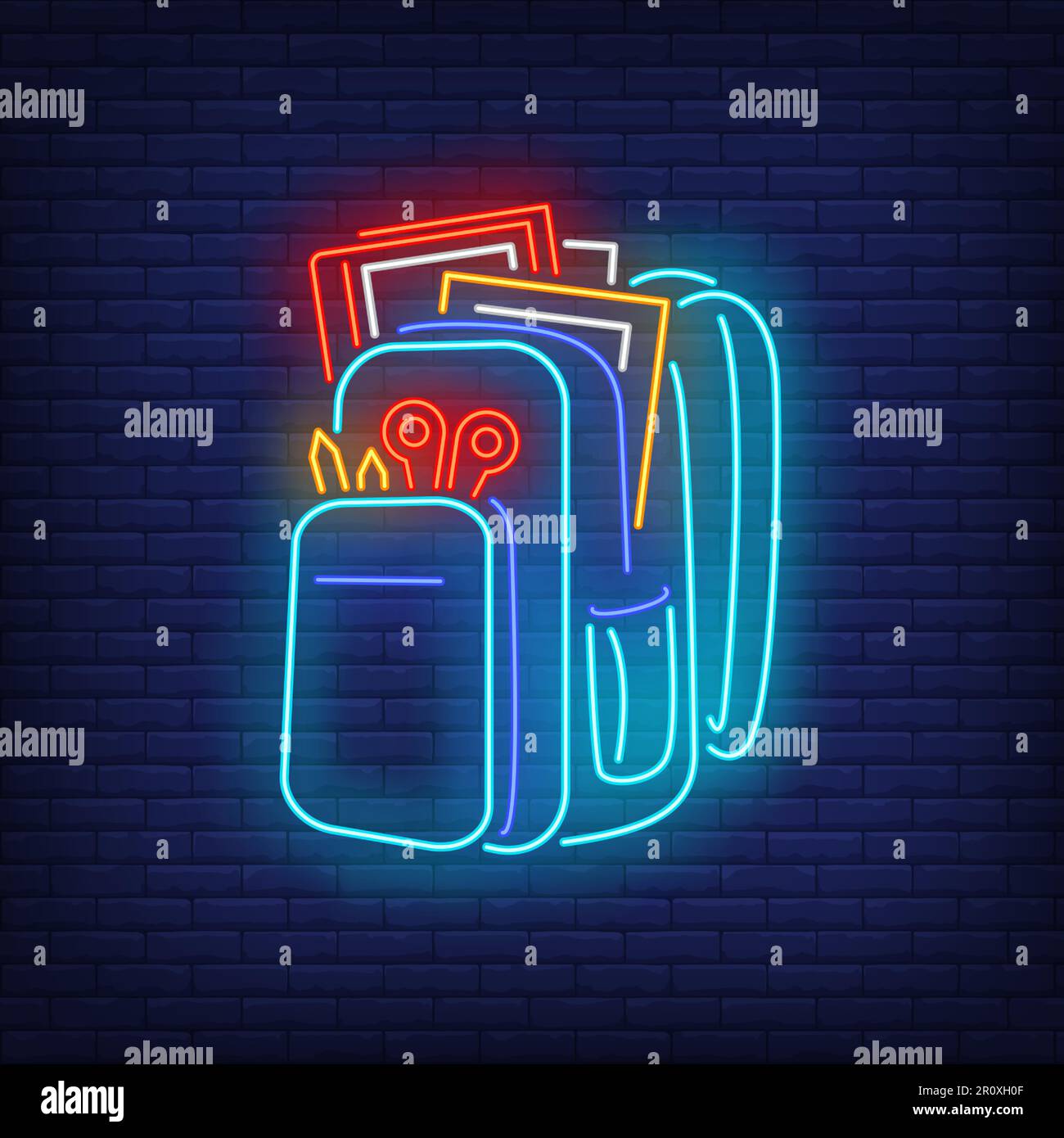 Child glowing neon sign hi-res stock photography and images - Alamy