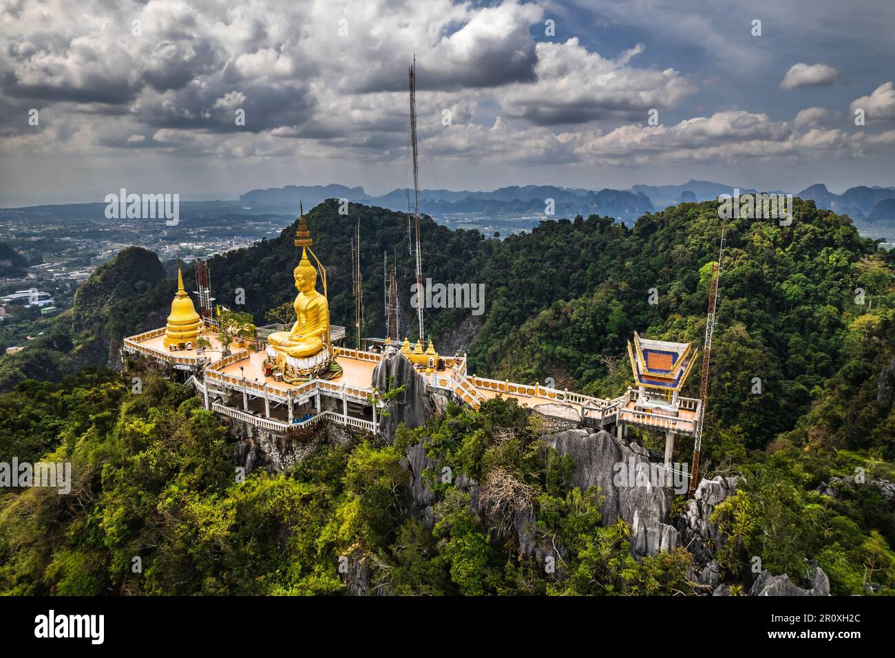 Aerial view of the Thailand landmarks Stock Photo - Alamy