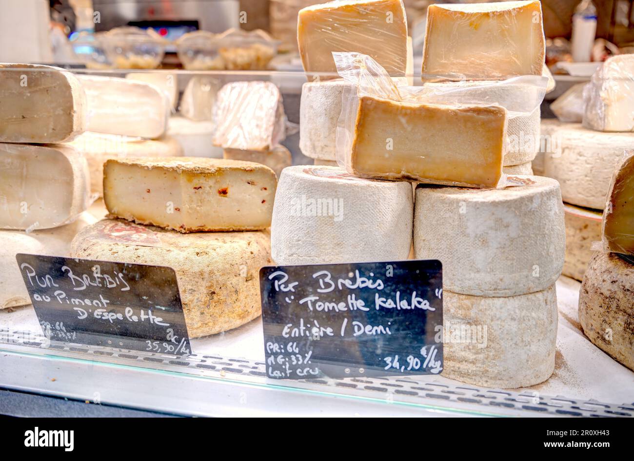 Basque Cheeses, France Stock Photo - Alamy