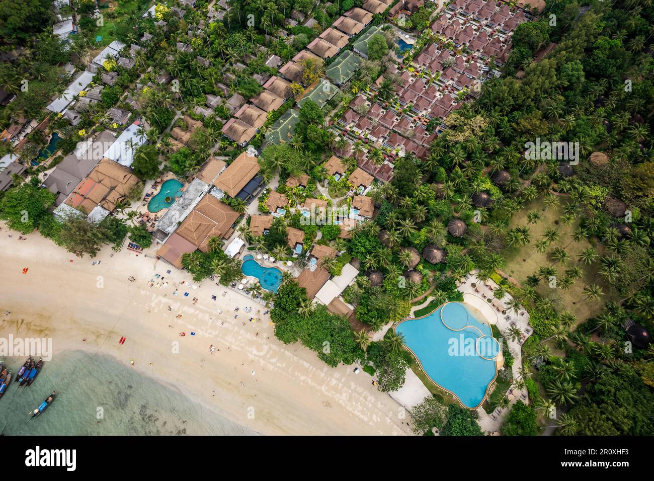 Aerial view of the Thailand landmarks Stock Photo - Alamy
