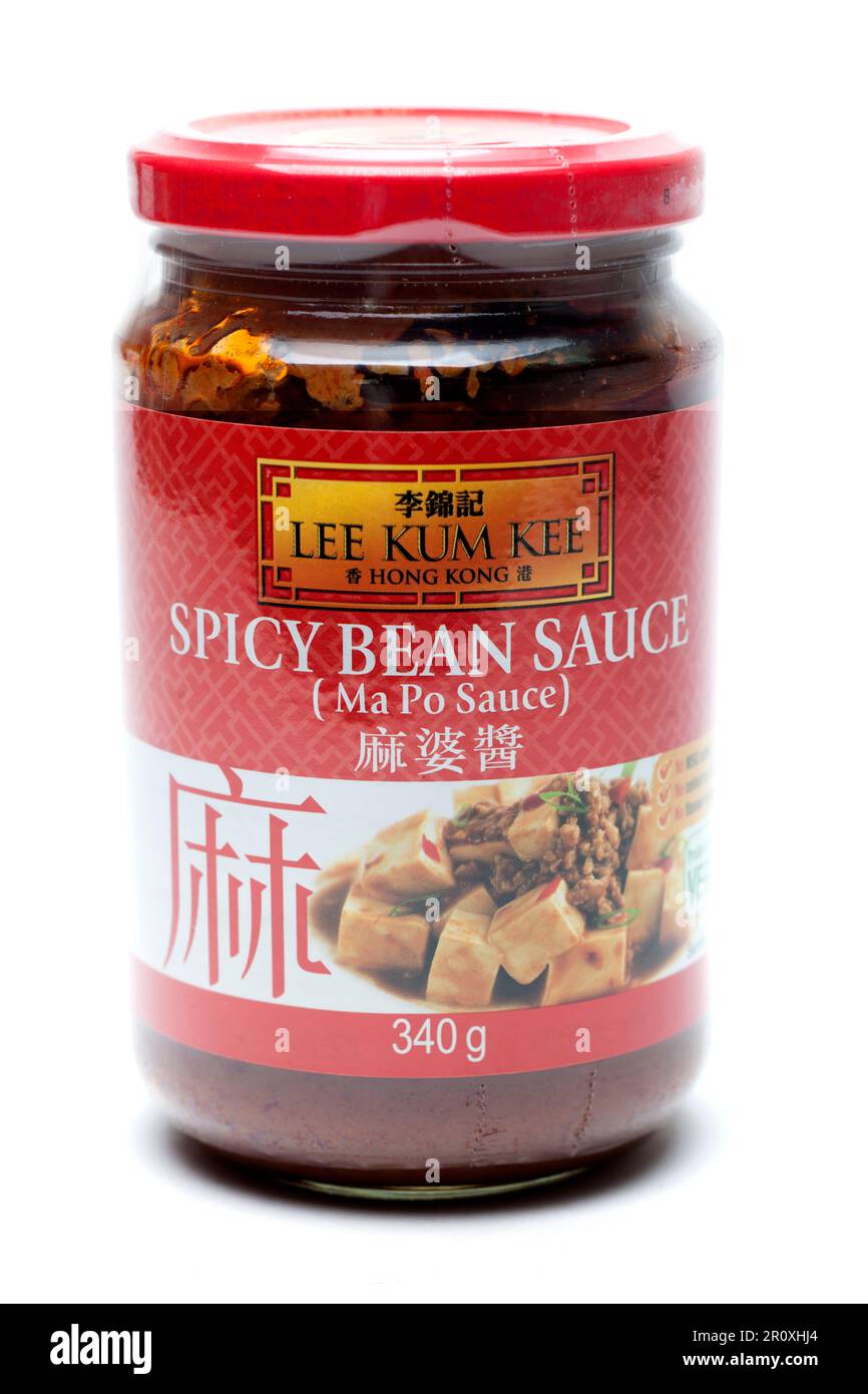 jar of Lee Kum Kee Spicy Bean Sauce Stock Photo - Alamy