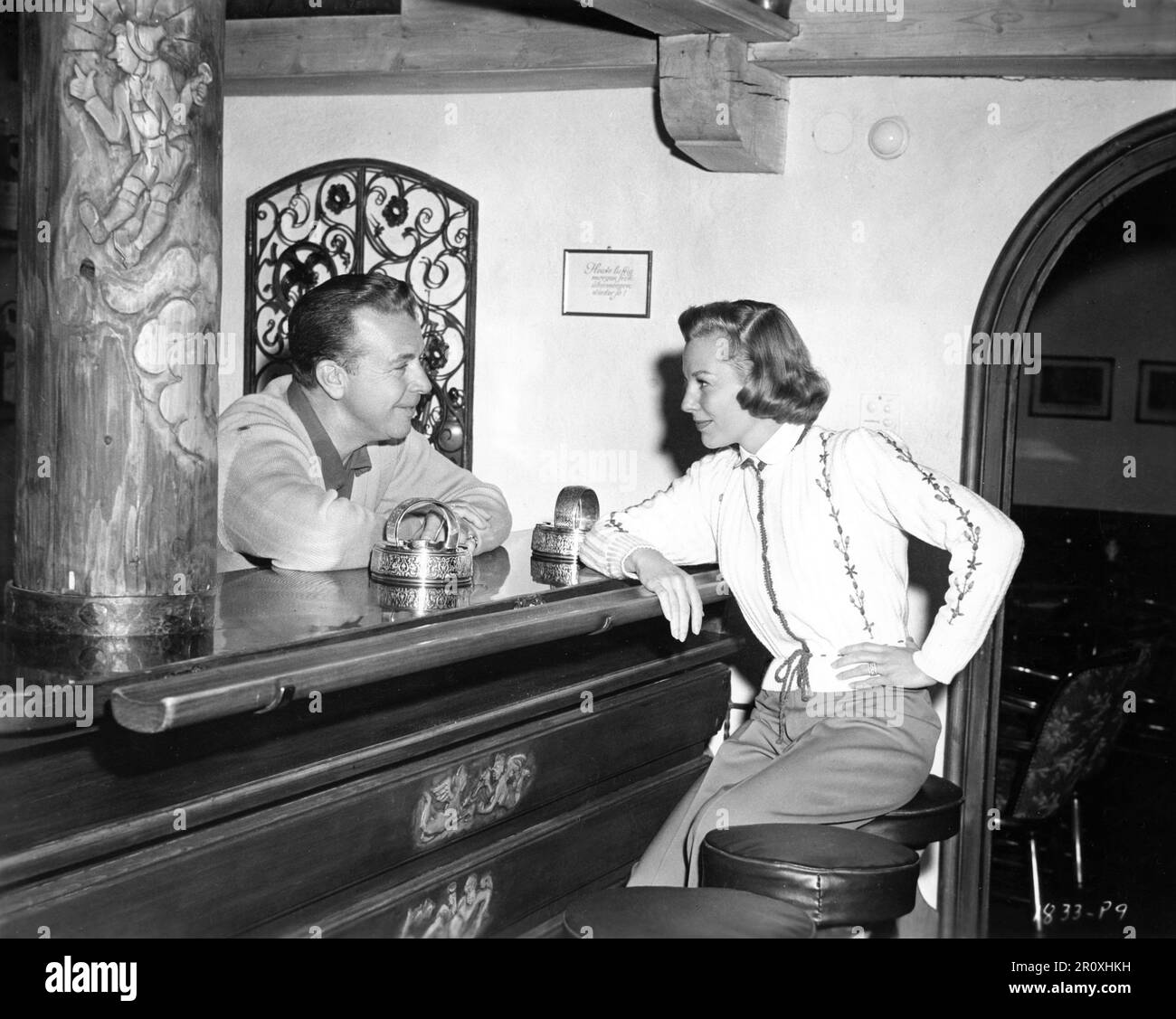 JUNE ALLYSON with her first husband DICK POWELL at their Hollywood Home ...
