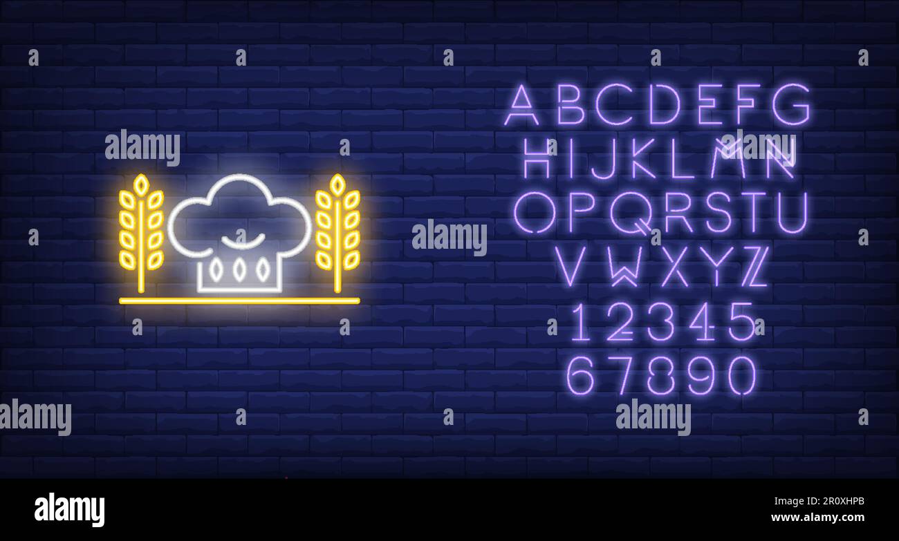 Bakery neon sign Stock Vector Image & Art - Alamy