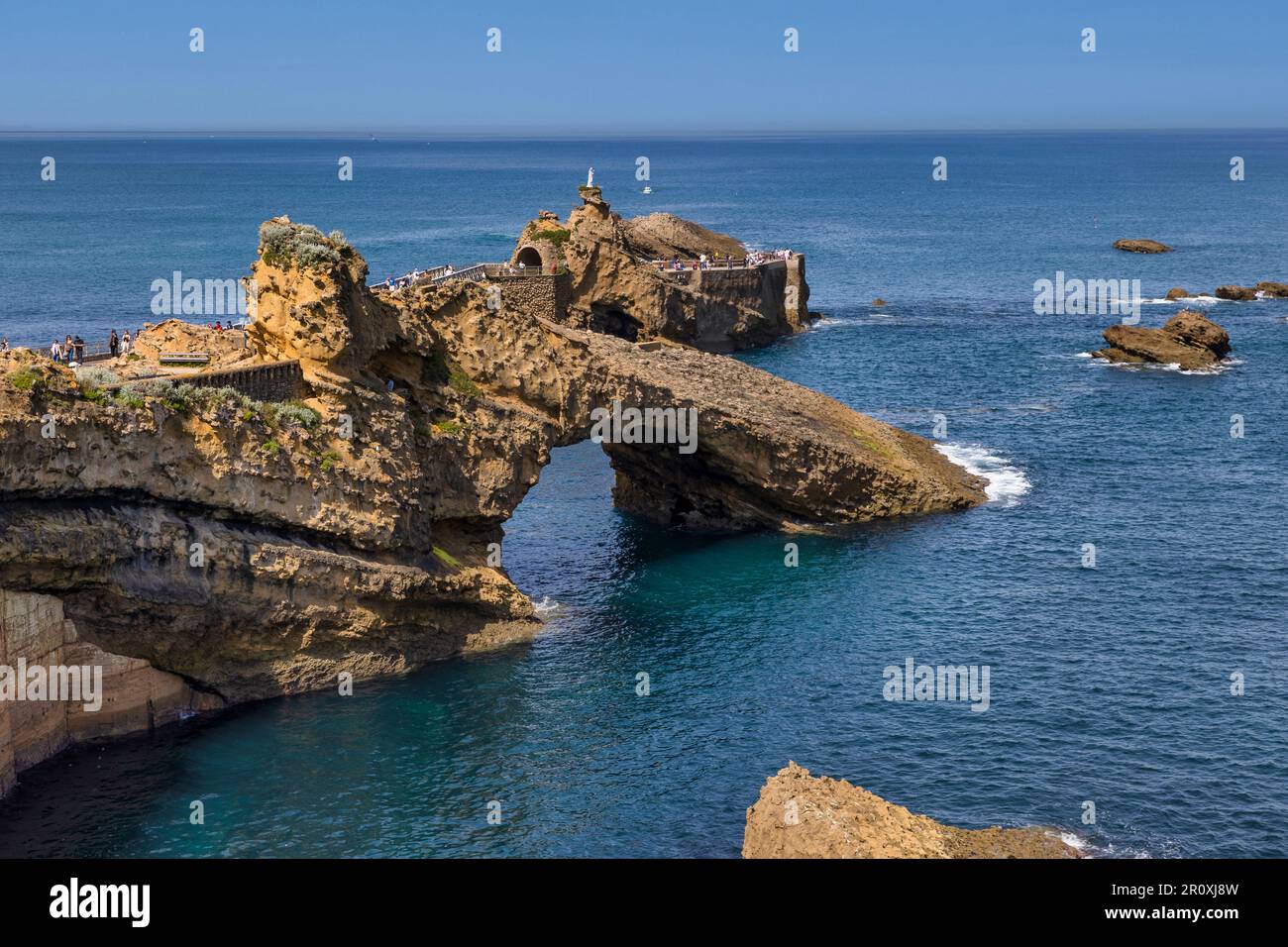Rocher de la Vierge, Biarritz, French Basque Country, Pyrénées ...