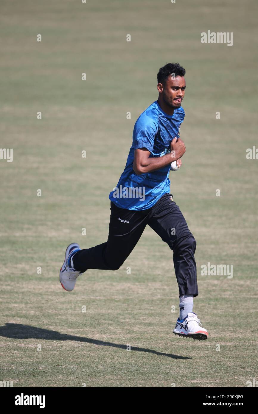 Bangladeshi cricketer Shariful Islam during the Bangladesh National ...