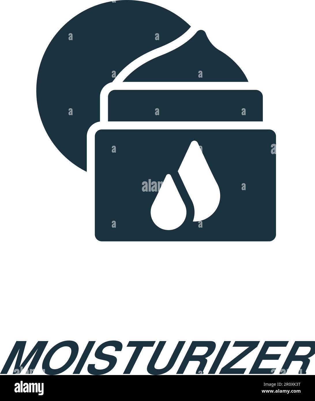 Moisturizer icon. Monochrome simple sign from beauty and personal care ...