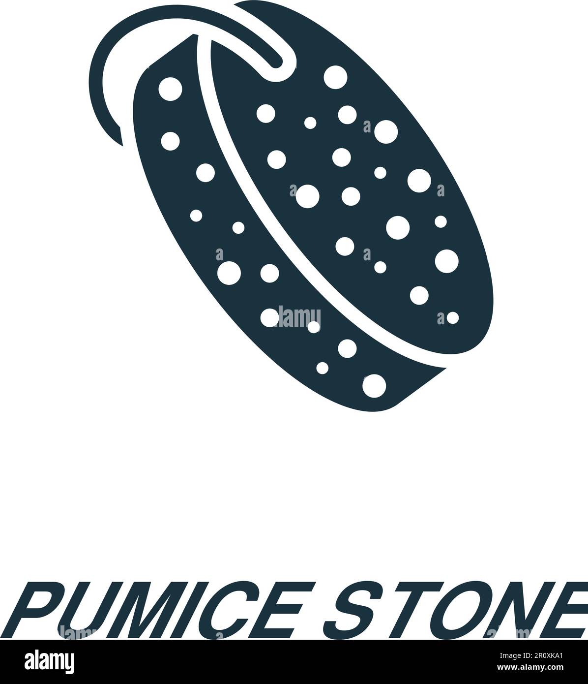 Pumice stone icon. Monochrome simple sign from beauty and personal care ...