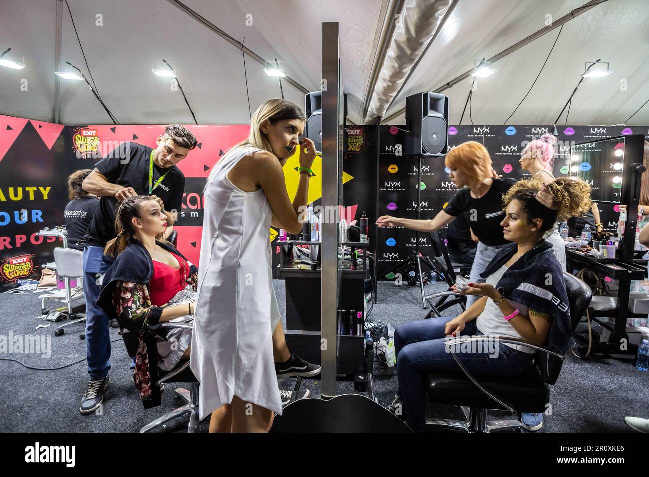 Picture of a serbian beauty salon, full of women and girls getting ...