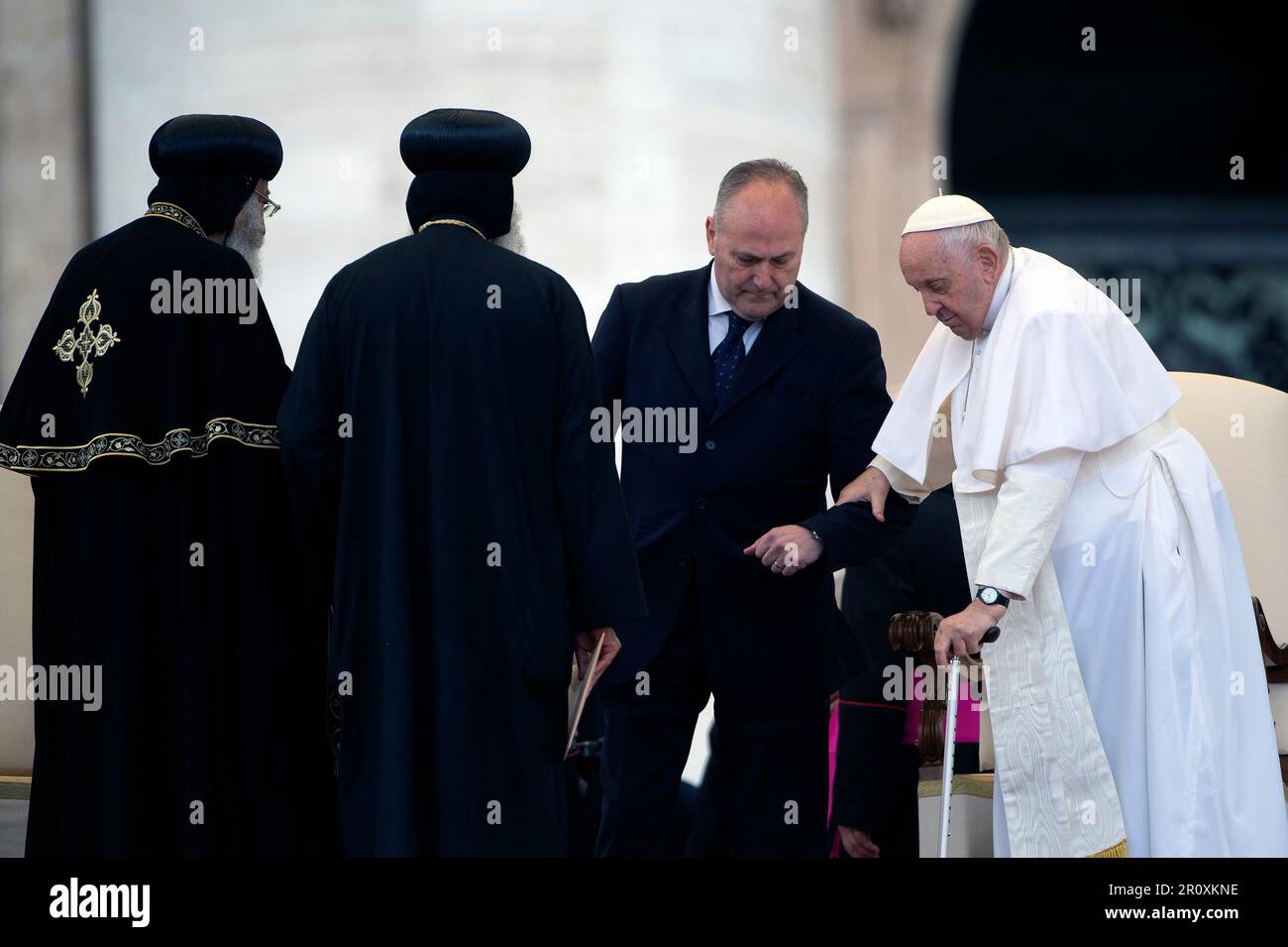 Italy, Rome, Vatican, 2023/4/10 .Pope Francis with Leader of the Coptic ...