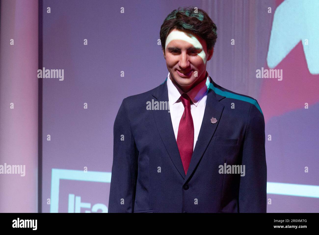 Toronto, ON, Canada - December 19, 2022: Wax statue of Prime Minister ...